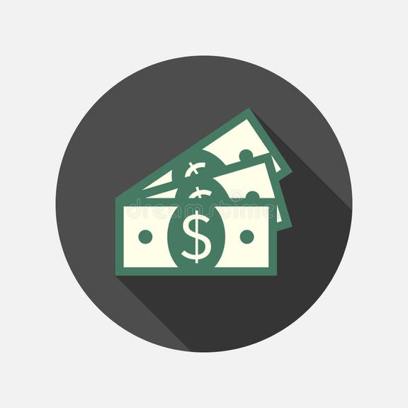 Dollar Icon. Flat Design Style. Vector Illustration. Stock Vector ...