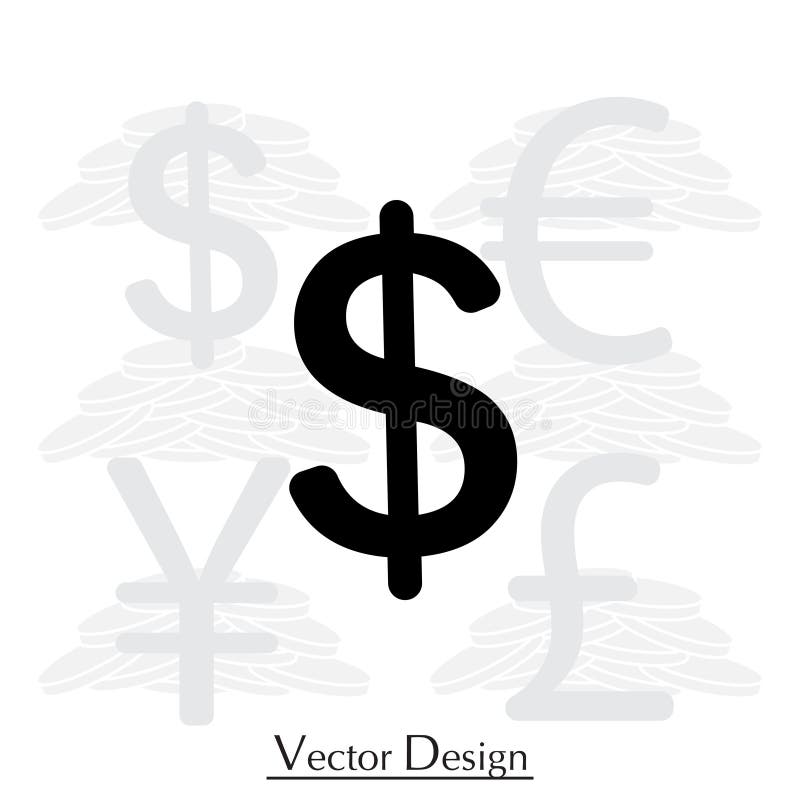 Dollar icon stock vector. Illustration of bank, currency - 78733095