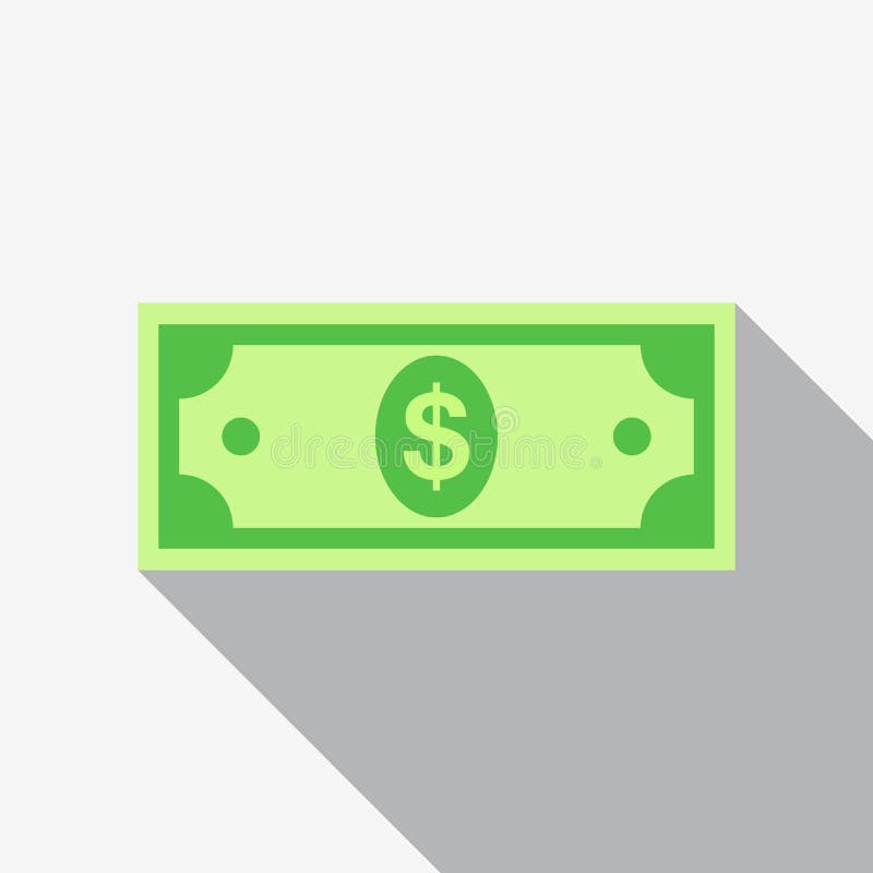 Dollar Icon. Vector Illustration Stock Illustration - Illustration of ...