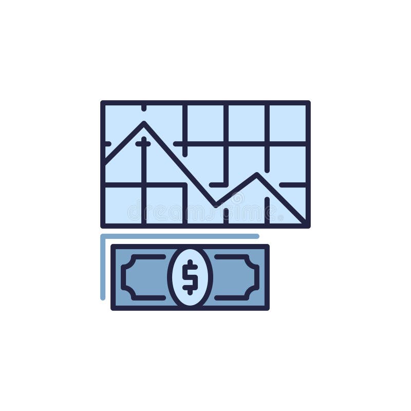 Dollar Inflation and Financial Crisis Vector Concept Colored Icon Stock Illustration ...
