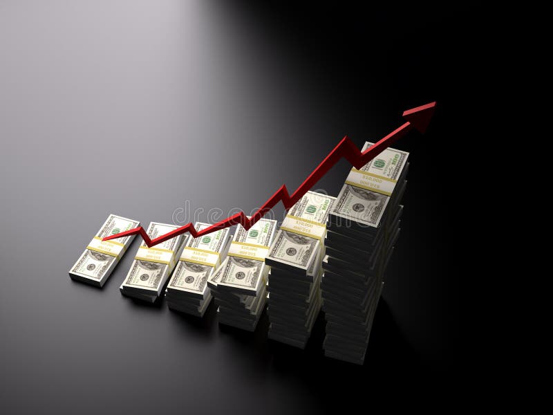 Dollar inflation stock illustration. Illustration of income - 73342182