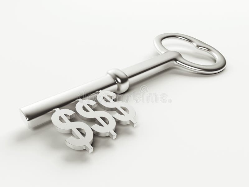 Dollar Key stock illustration. Illustration of dollar - 45215912