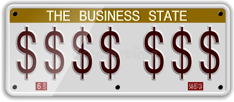 Dollar license plates stock illustration. Illustration of horizontal ...