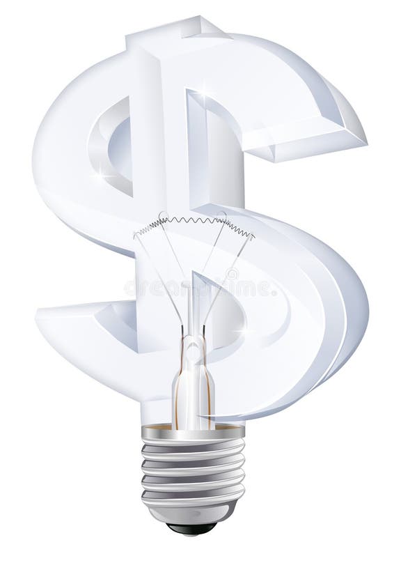 Lightbulb Dollar Sign Stock Illustrations – 2,195 Lightbulb Dollar Sign ...