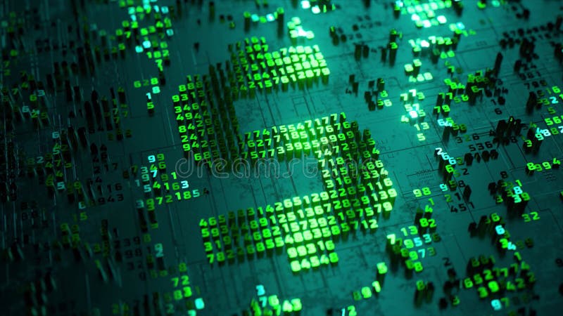 Dollar Logo in the Form of a Microcircuit. Payment Systems. Electronic ...