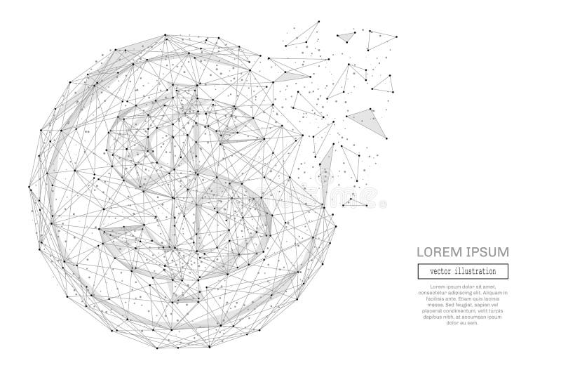 Dollar. Low Poly Abstract Mesh Line and Point United States Dollar Sign ...