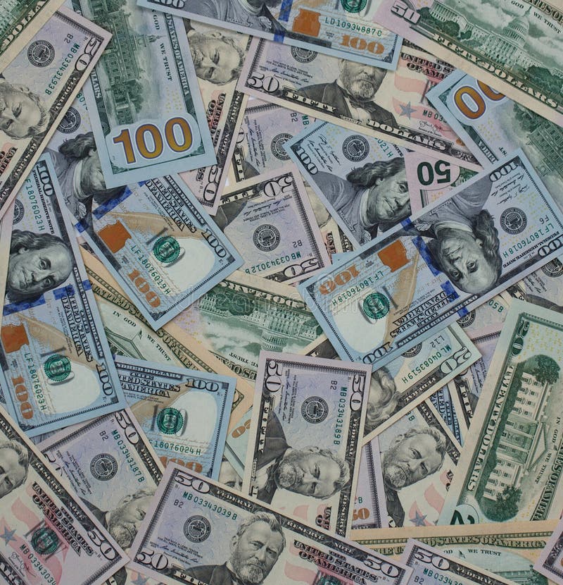 Dollar Money Banknotes Texture Background Stock Image - Image of ...