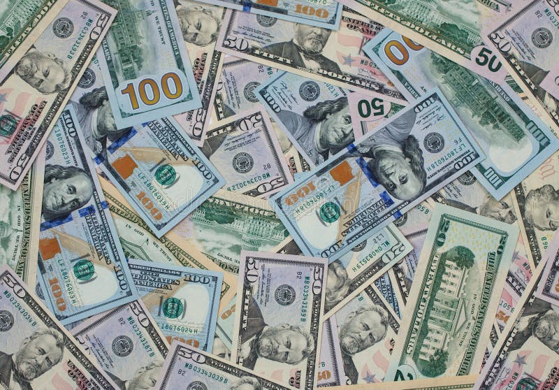 Dollar Money Banknotes Texture Background Stock Image - Image of paper ...