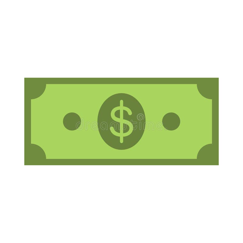 Dollar Money Cash Bill Illustration Vector. Stock Vector - Illustration ...