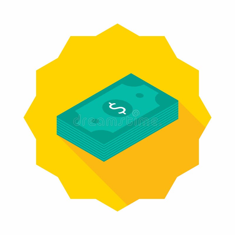 Dollar Money Icon Vector Isometric Stock Vector - Illustration of ...