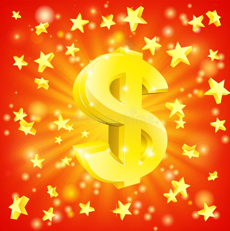 Dollar money star concept stock vector. Illustration of money - 24749221