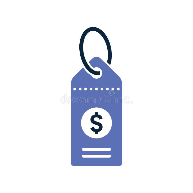 Dollar, Money, Tag Icon. Glyph Style Vector EPS Stock Illustration ...