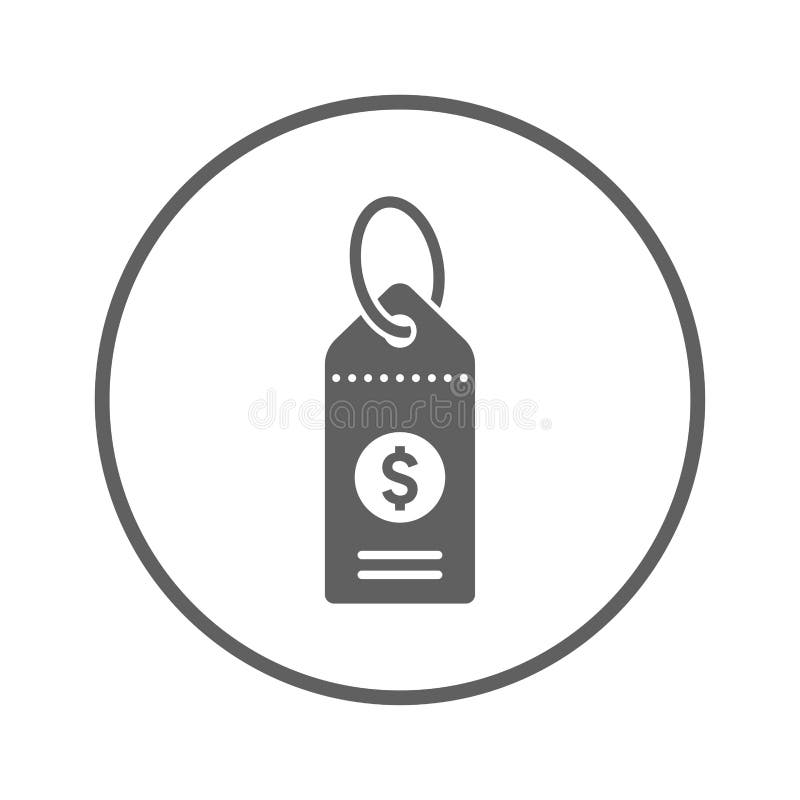 Dollar, Money, Tag Icon. Gray Vector Graphics Stock Illustration ...
