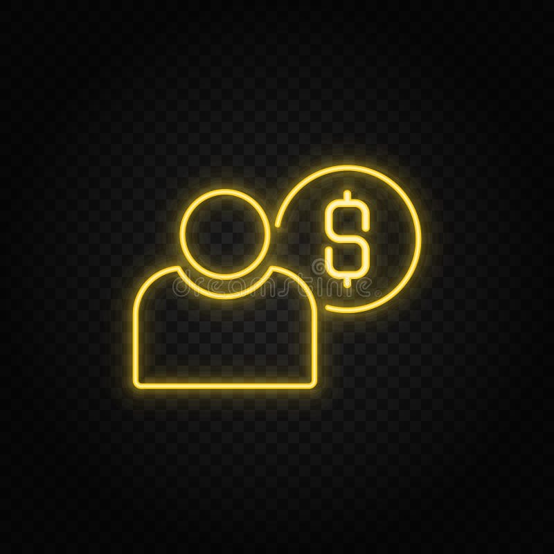 Dollar, Money, User Vector Icon. Simple Element IllustrationDollar ...
