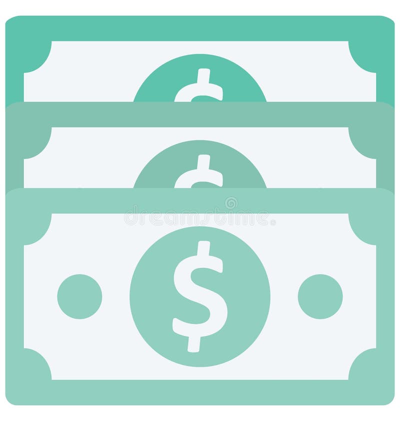 Dollar Note Color Vector Icon Which Can Easily Modify or Edit Stock ...