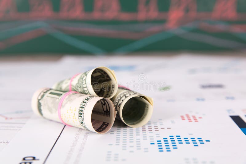 Dollar Notes in Financial Information Stock Photo - Image of foreign ...