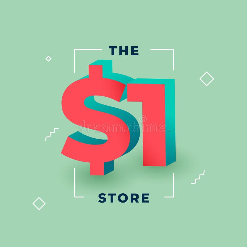 One Dollar Store Stock Illustrations – 457 One Dollar Store Stock ...