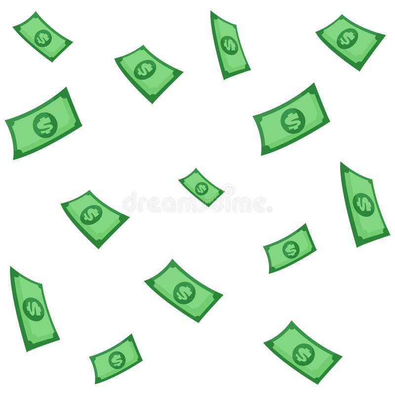 Dollar Pattern Flat Vector Illustration Stock Illustration ...