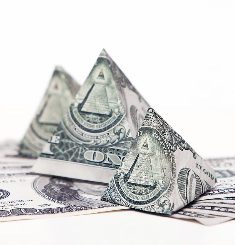 Dollar pyramid stock image. Image of rosicrucian, save - 24184043