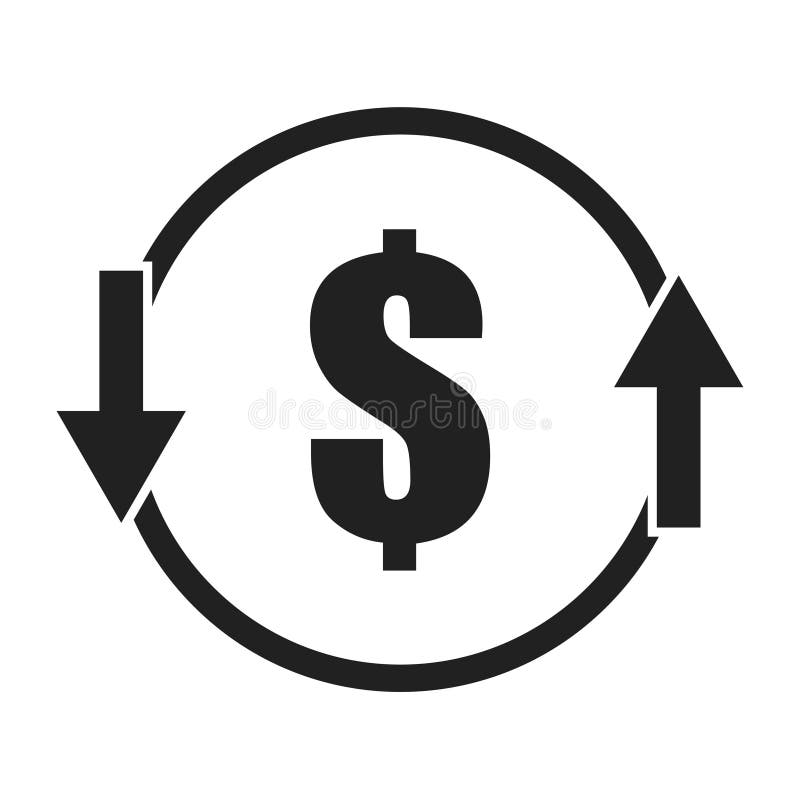 Dollar Rate Simple Vector Icon. Isolated Dollar Rate Symbol Stock ...