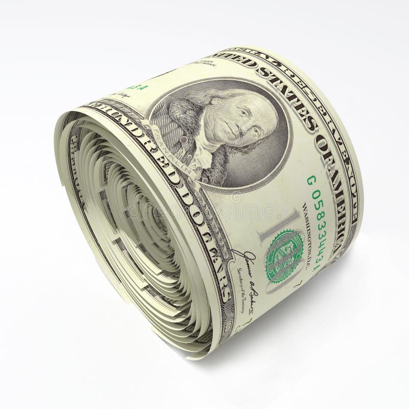 Dollar Roll stock photo. Image of isolated, roll, incentive - 16832446