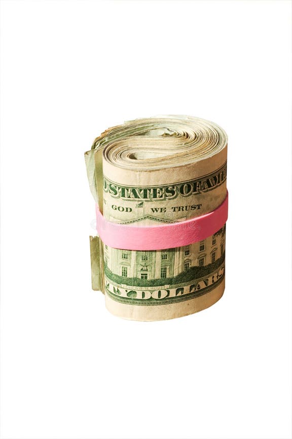 Dollar roll stock image. Image of notes, finance, green - 4177579