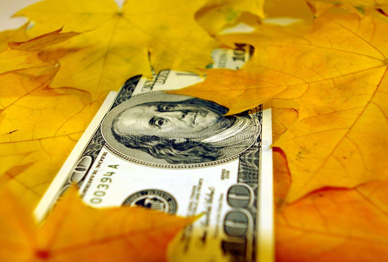 Is it dollar s fall? stock image. Image of yellow, loss - 13163539