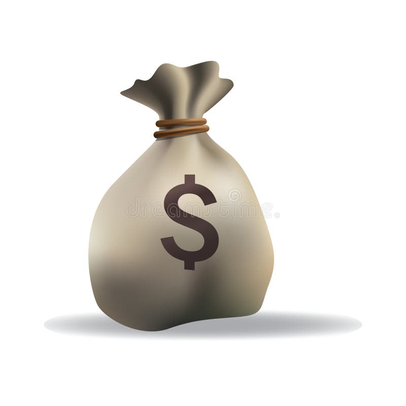 Dollar Sack Bag. Vector Illustration Decorative Design Stock Vector ...