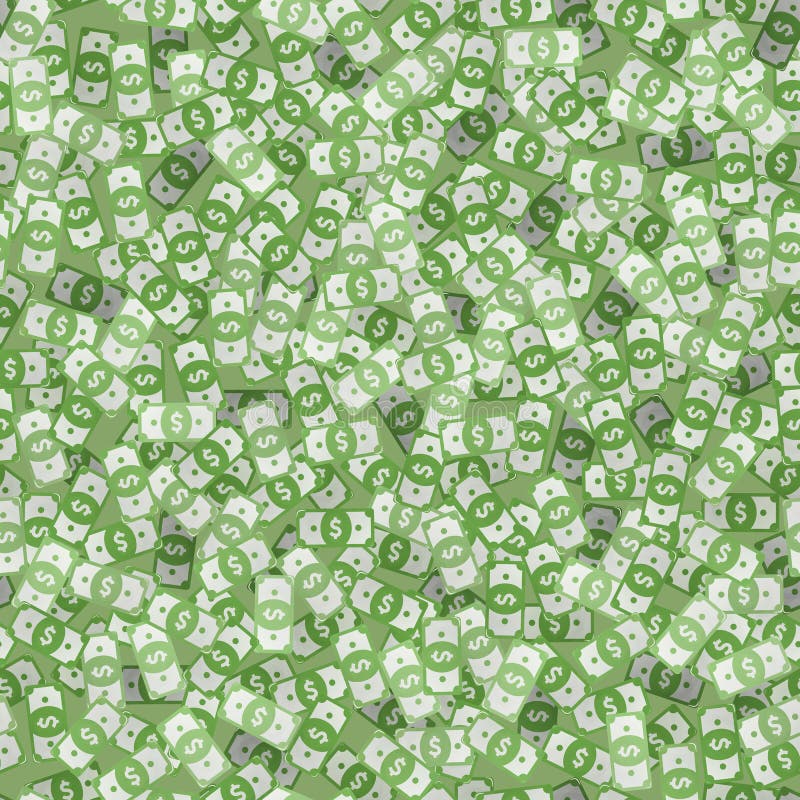 Dollar Seamless Pattern Background. Stock Vector - Illustration of ...