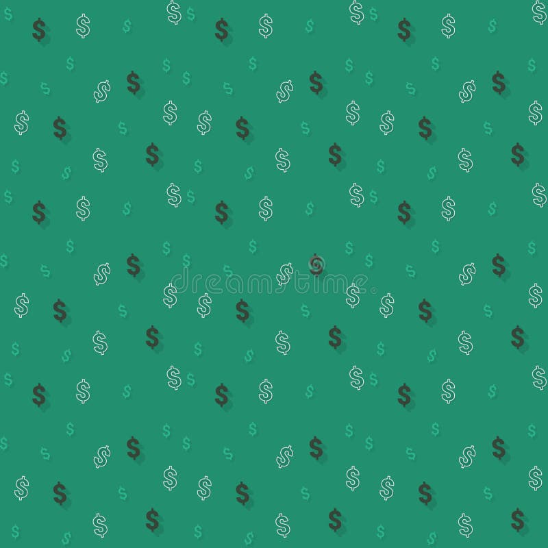 Dollar Seamless Pattern. Vector Stock Vector - Illustration of banknote ...