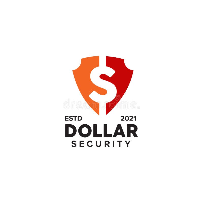 Dollar Security Logo Design Template Stock Vector - Illustration of ...