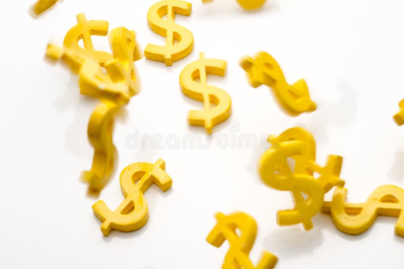 US Dollar USA, USD Shape Element of Clouds on Blue Stock Photo - Image ...