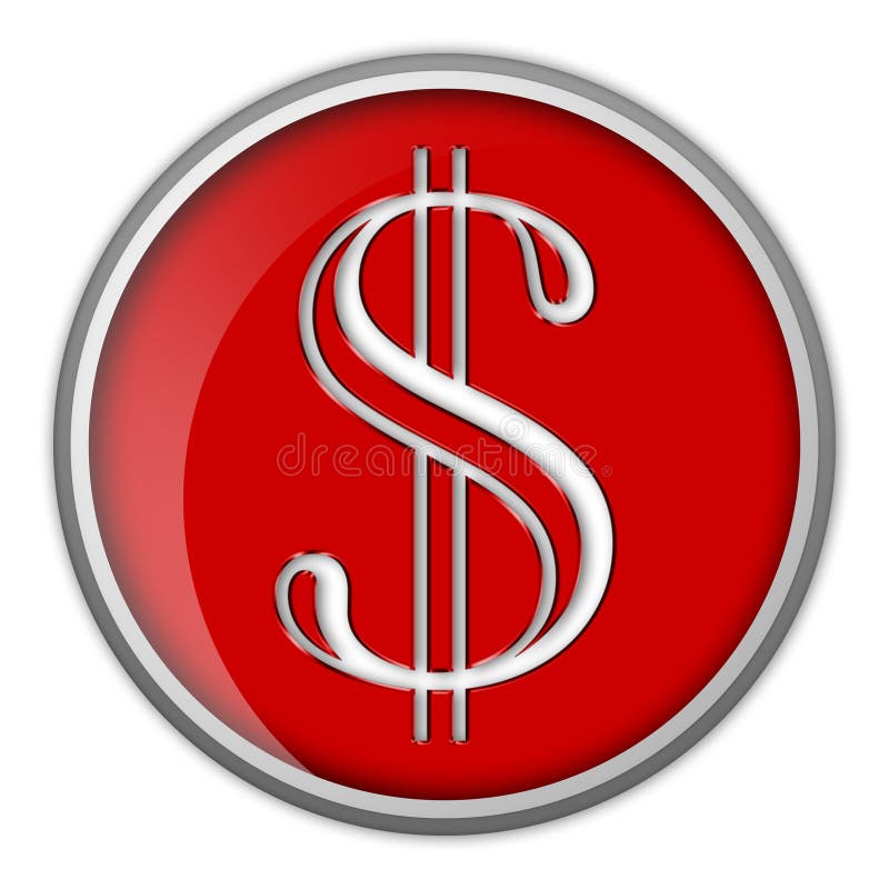 Dollar sign stock illustration. Illustration of button - 1097790