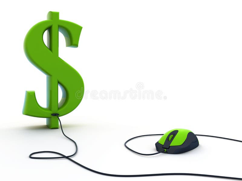 Computer Mouse Dollar Concept Stock Vector - Illustration of dollar ...