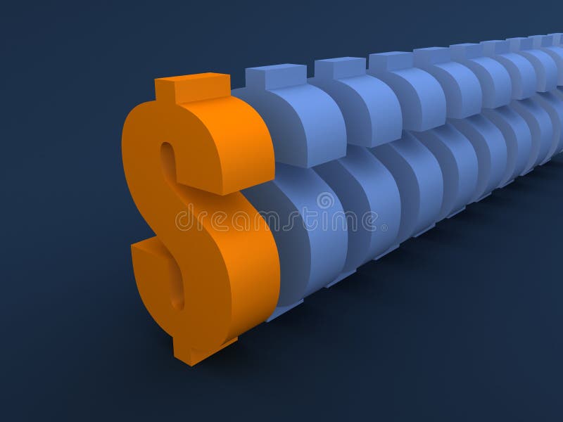 Dollar sign stock illustration. Illustration of success - 4418892