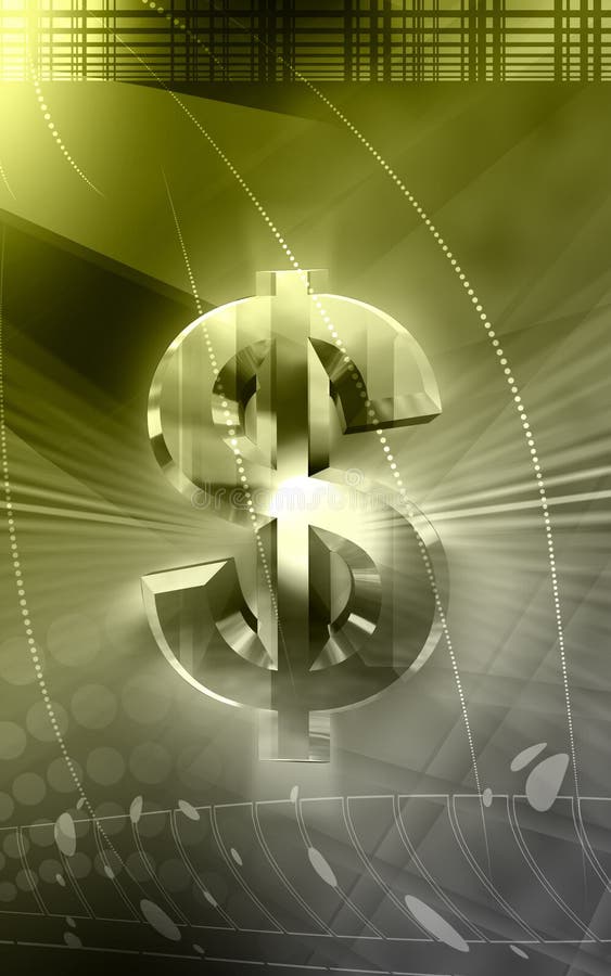 Dollar sign stock illustration. Illustration of orbit - 5946007
