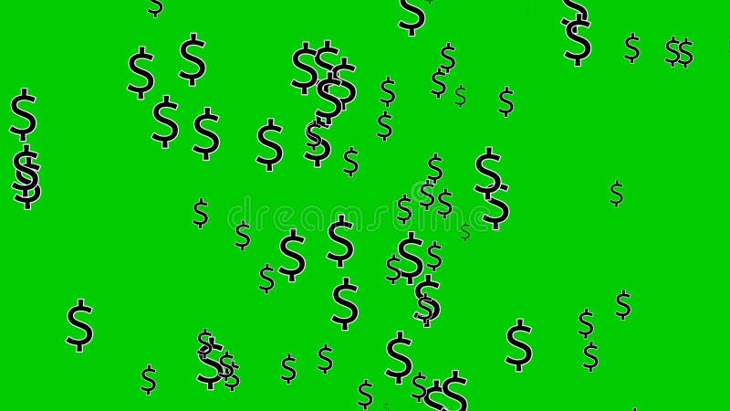 Dollar Sign Animation Motion Graphics on Green Screen Stock Video ...