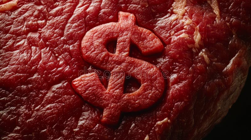 Dollar Sign Carved Raw Meat Stock Photos - Free & Royalty-Free Stock ...