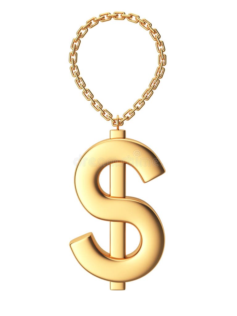 Gold Dollar Sign Chain Stock Illustrations – 1,046 Gold Dollar Sign ...