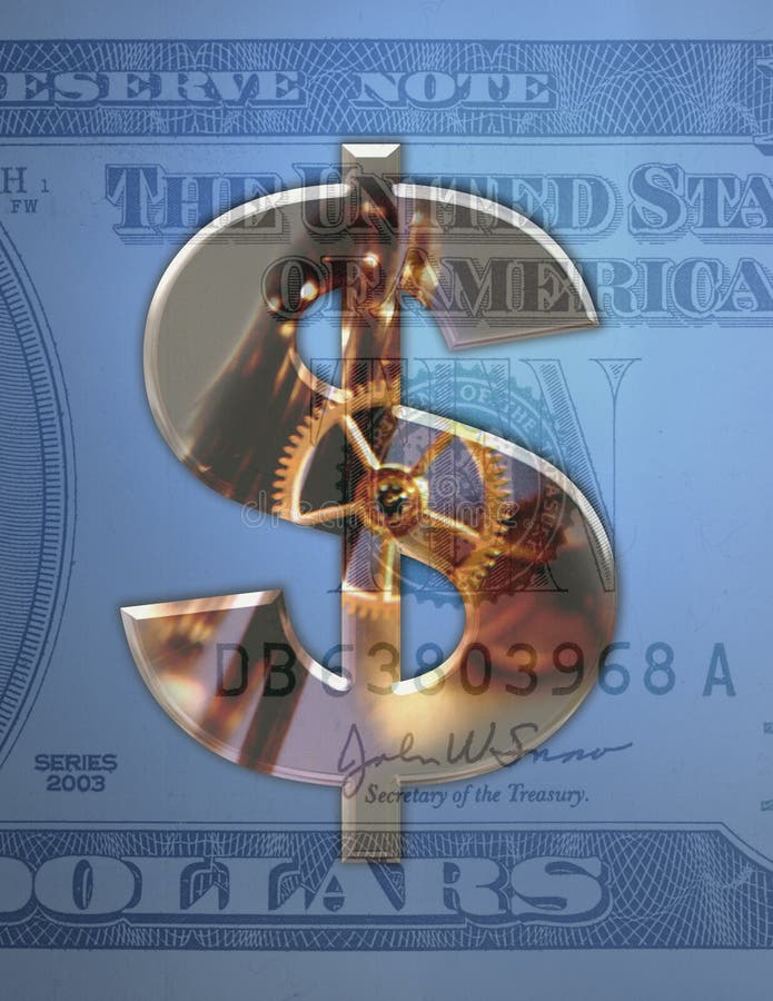 Dollar Sign with Binary Code Stock Illustration - Illustration of code ...