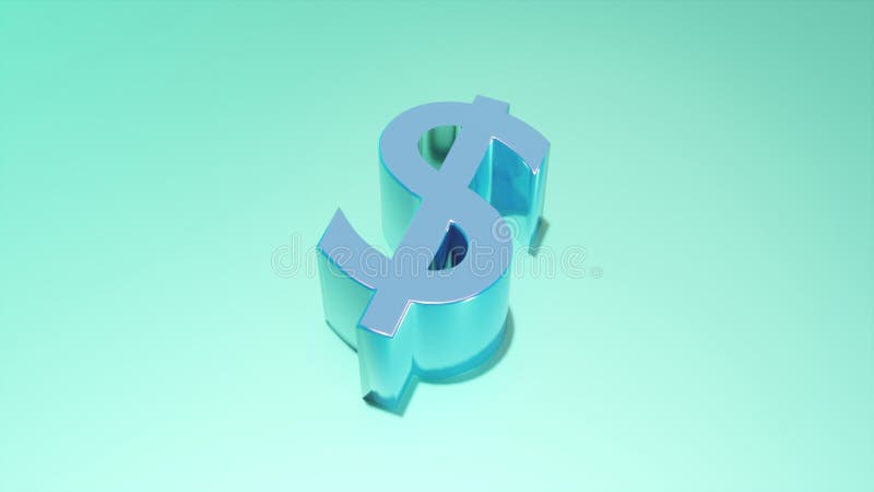 Blue dollar sign stock illustration. Illustration of money - 274414011