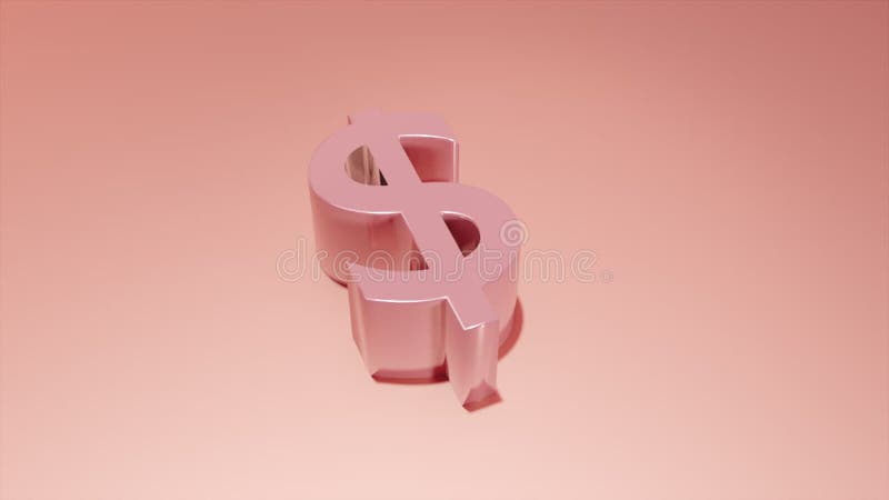 Cream dollar sign stock video. Video of dollar, gold - 272949073