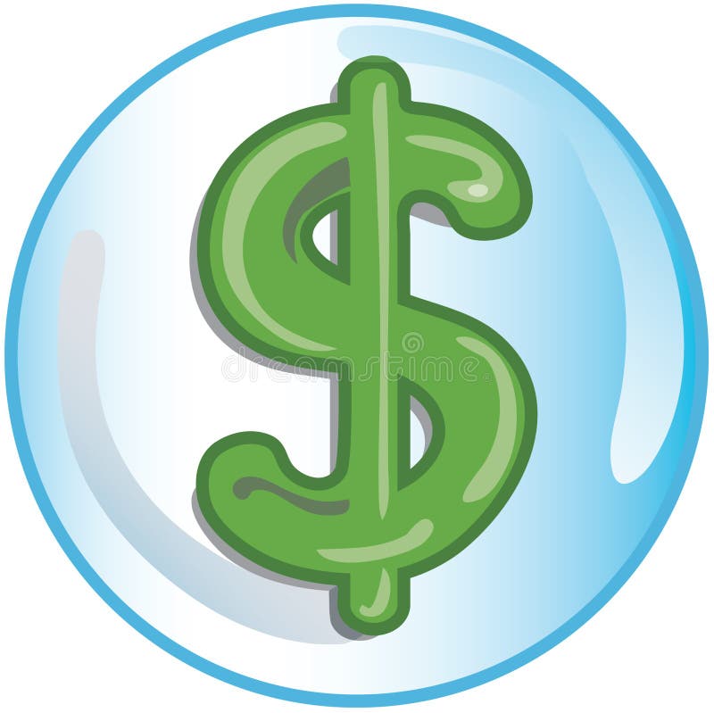 Stylized Dollar Sign Made Up of Financial Symbols and Data Stock ...