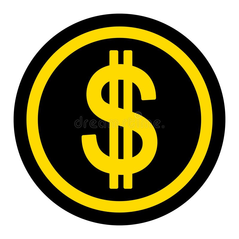 Dollar sign icon stock illustration. Illustration of income - 323793636