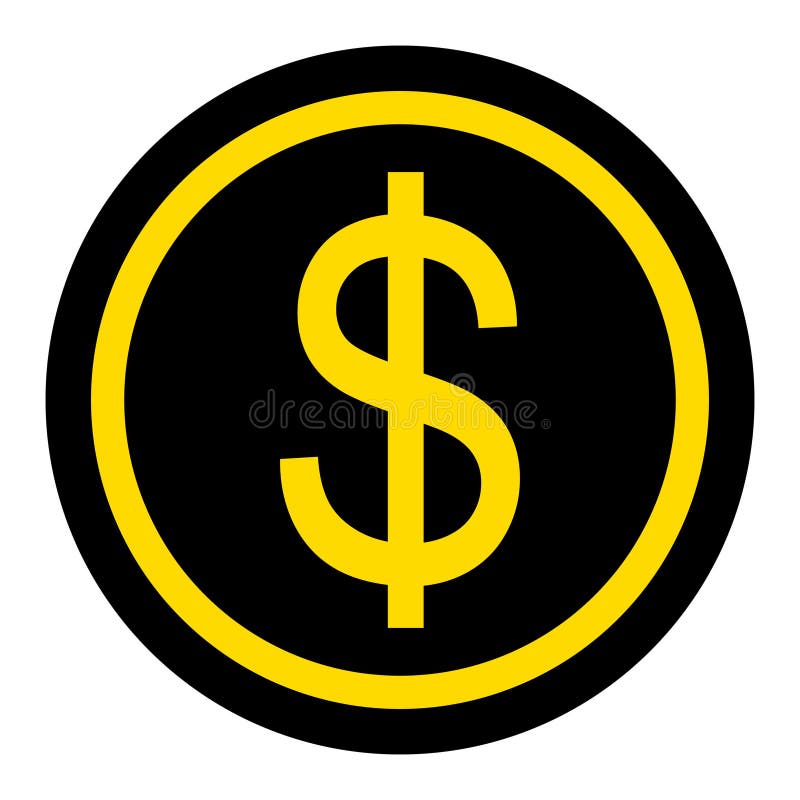 Dollar sign icon stock vector. Illustration of vector - 323793668