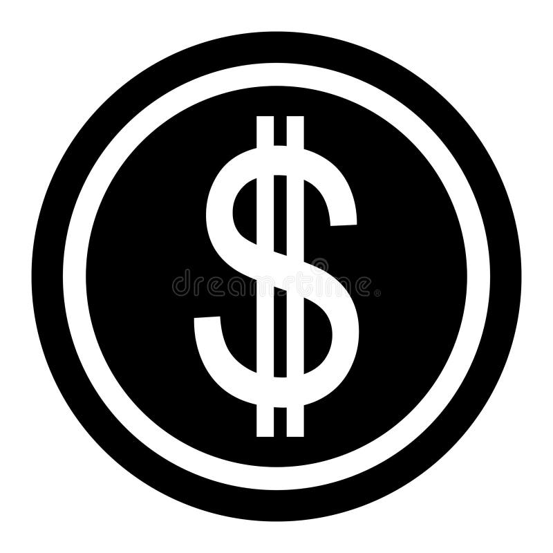 Dollar sign icon stock vector. Illustration of circle - 323794192