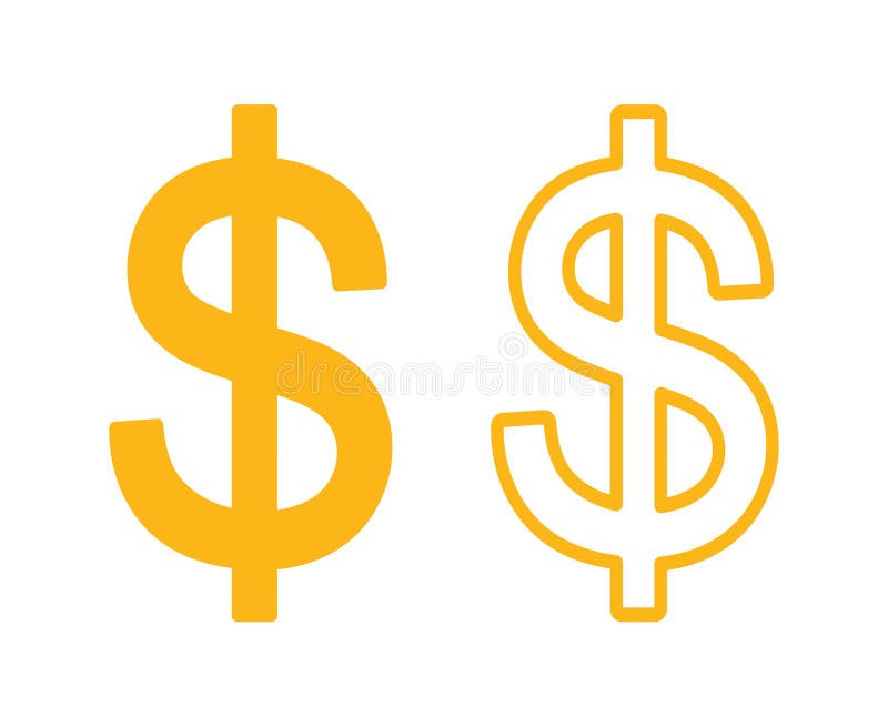 Dollar sign icon stock vector. Illustration of income - 322848590