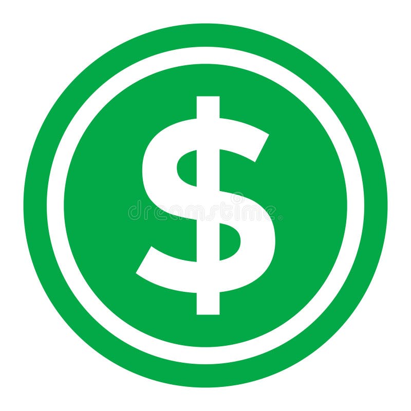 Dollar sign icon stock vector. Illustration of income - 323792660