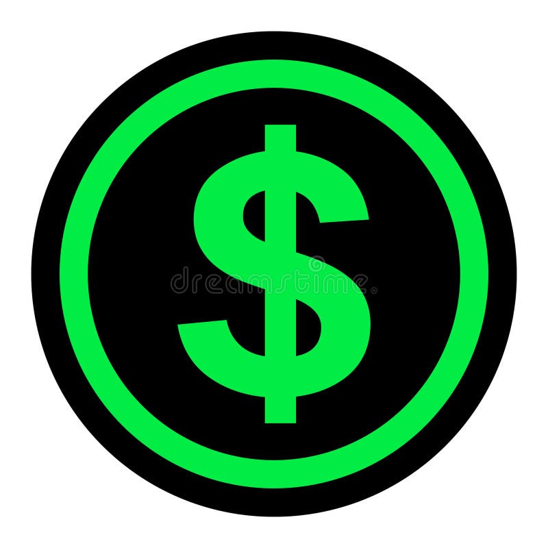 Dollar sign icon stock vector. Illustration of finance - 323792680