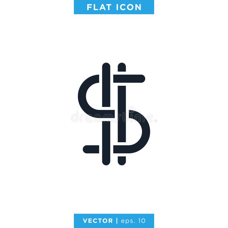 Dollar Sign Icon Vector Logo Design Template. Currency Icon Stock ...